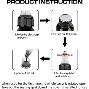 Hawink Tattoo Ink Set 1/2 oz (15ml) Tattoo Supply 14 Colors Pigment Kit Ink USA TI203-15-14