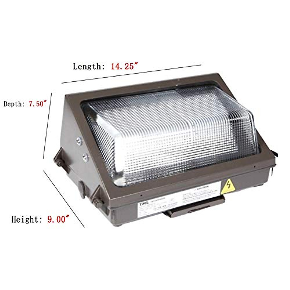 Light in Depot Photocell Dusk to Dawn 60w LED Wall Pack Area Light 5000K Daylight 6750Lm, AC120-277V Outdoor Security Lighting, Waterproof IP65, TUV/DLC Listed (60w, 4 Pack)