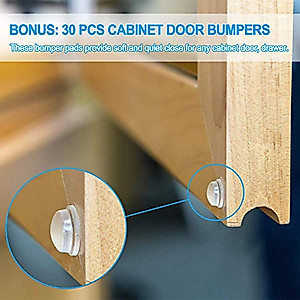 AxPower 30 PCS 3/8" Inset Hinges for Face Frame Kitchen Cabinet Door Satin Nickel Self Closing Cupboard Hinges