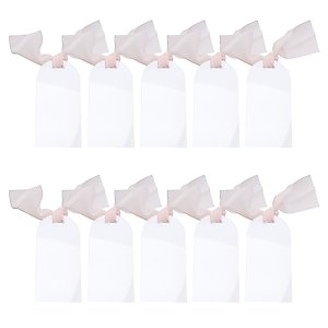 Savagrow 10Pcs Acrylic Place Cards Wedding Name Tags Personalized Place Cards Blank Table Cards Ornament Gift Tags for Table Setting, Clear