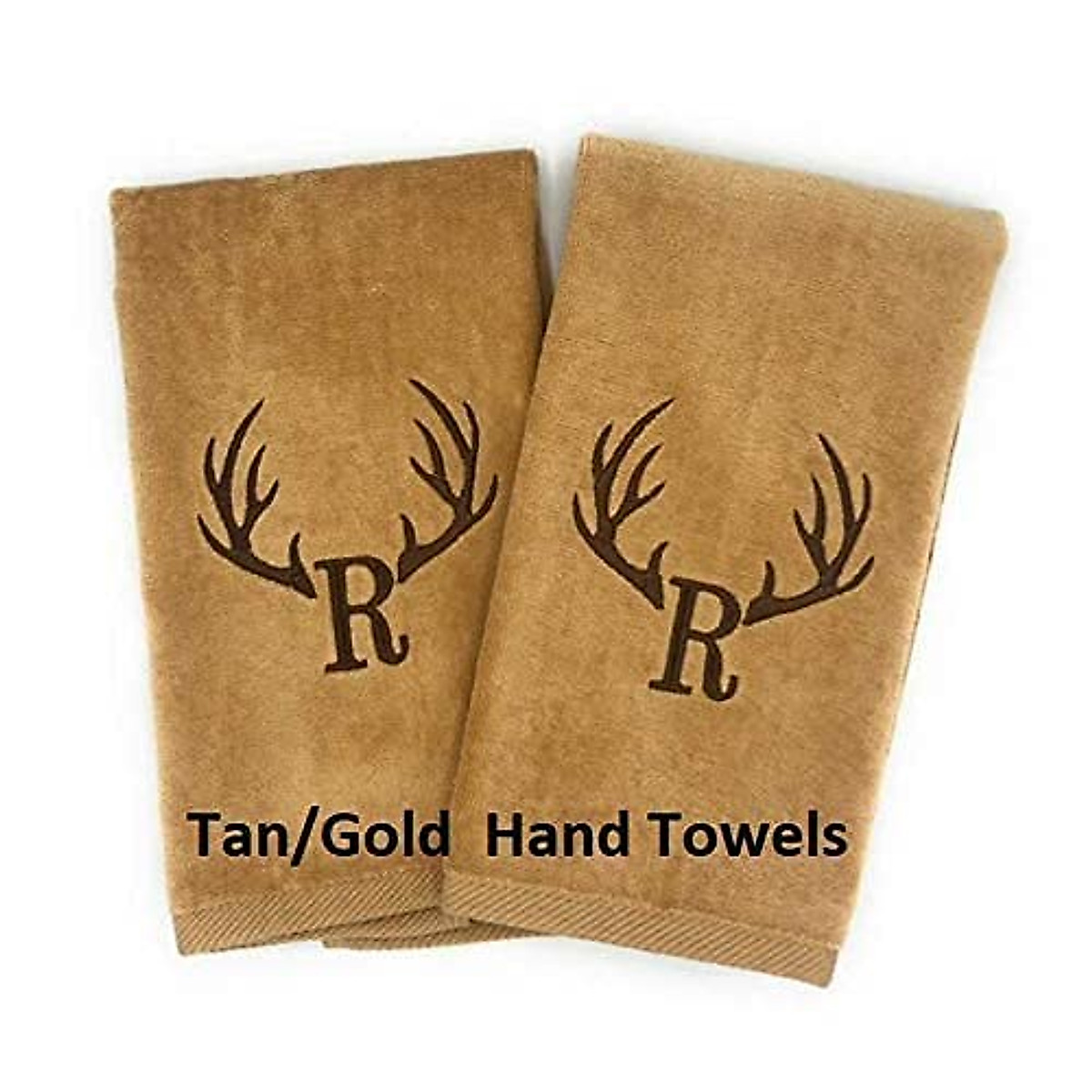Personalized Rustic Antler Towel Set (2)