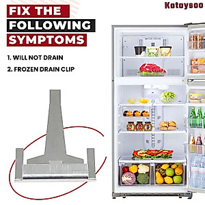 DA61-06796A Refrigerator Drain Clip Evaporator by Kotoysoo - Exact Fit for Samsung Refrigerator – Replaces: AP5579885, 2683162, PS4145120 (Pack of 2)