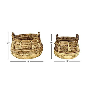 Deco 79 Storage Baskets, Medium, Brown