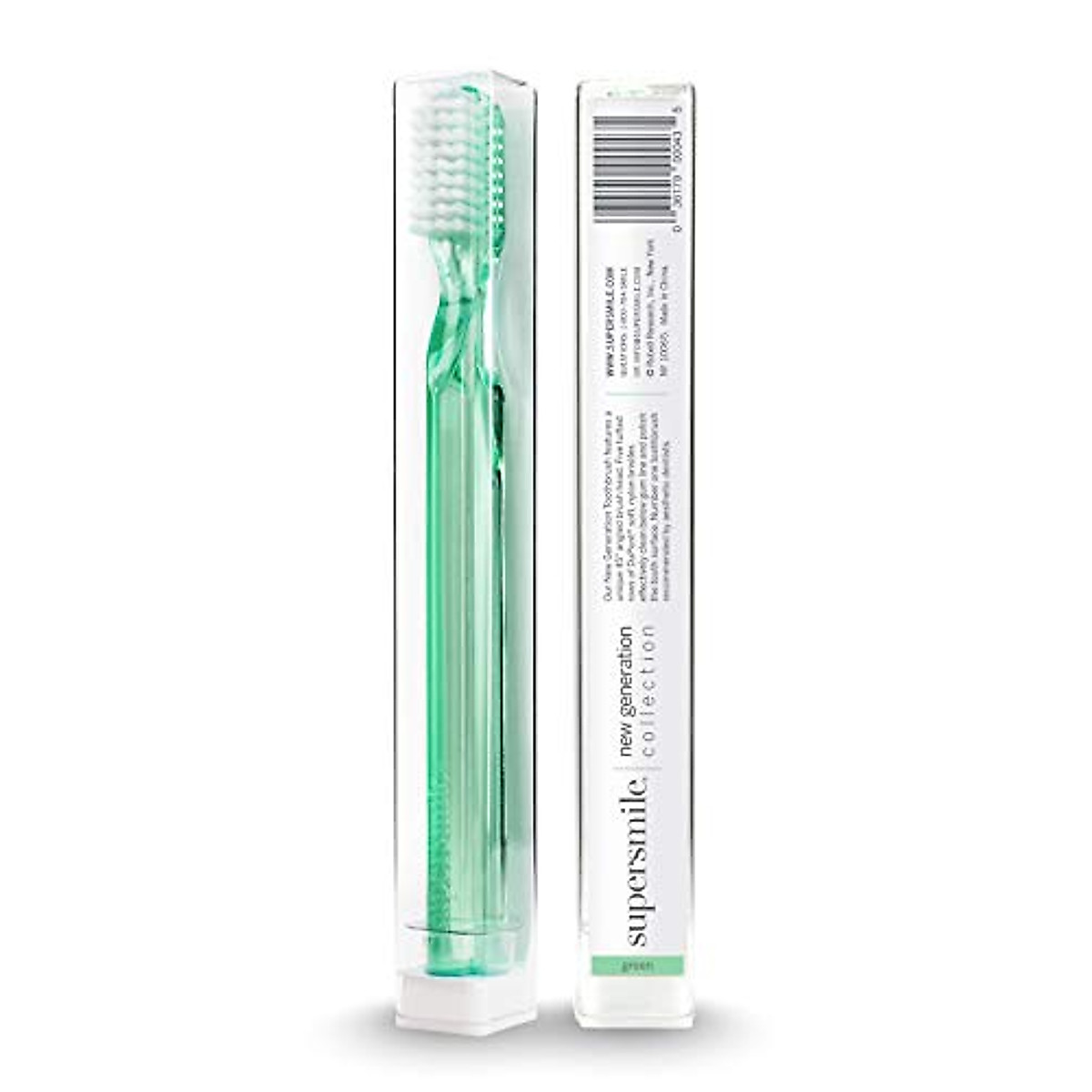 Supersmile New Generation 45° Patented Toothbrush, Green, 2 Count
