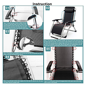 ROUDUELS Zero Gravity Chair Replacement Fabric，21 Inch Wide for Oversized XL Repair Cloth Anti Gravity Chairs Outdoor Recliner Patio Lounge Lawn Beach Sling Chair Bungee Recliner Mesh Canvas