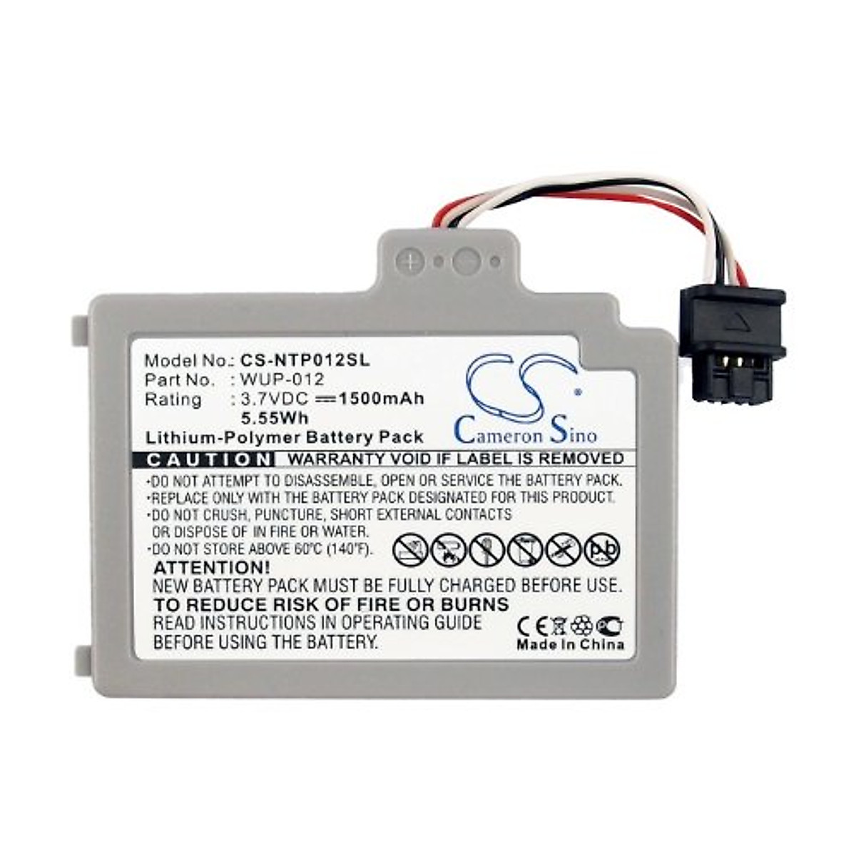 1500mAh Battery for Nintendo Wii U, Wii U Gamepad, WUP-010 WUP-012