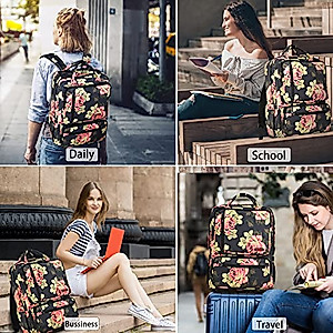 Laptop Backpack, 15.6 Inch Travel College School Backpack with USB Charging Port, College Bookbags for Men Women (15.6 inch, Blue)