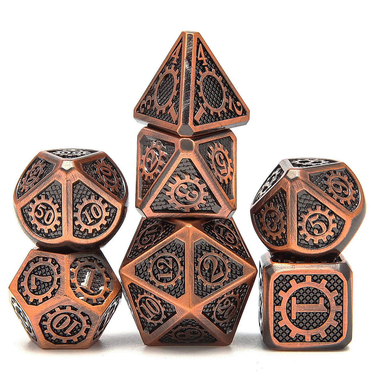 Dungeons and Dragons Dice Set, Metal Polyhedral DND Large Dice Bag Bulk Tower Role Playing Dice