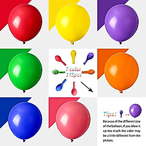 HDO Rainbow Balloon Arch Kit, 147Pcs Rainbow Balloons Garland 18"+12"+10"+5" Party Balloons Decoration for Birthday Thanksgiving Baby Shower Bridal Party (Rainbow)