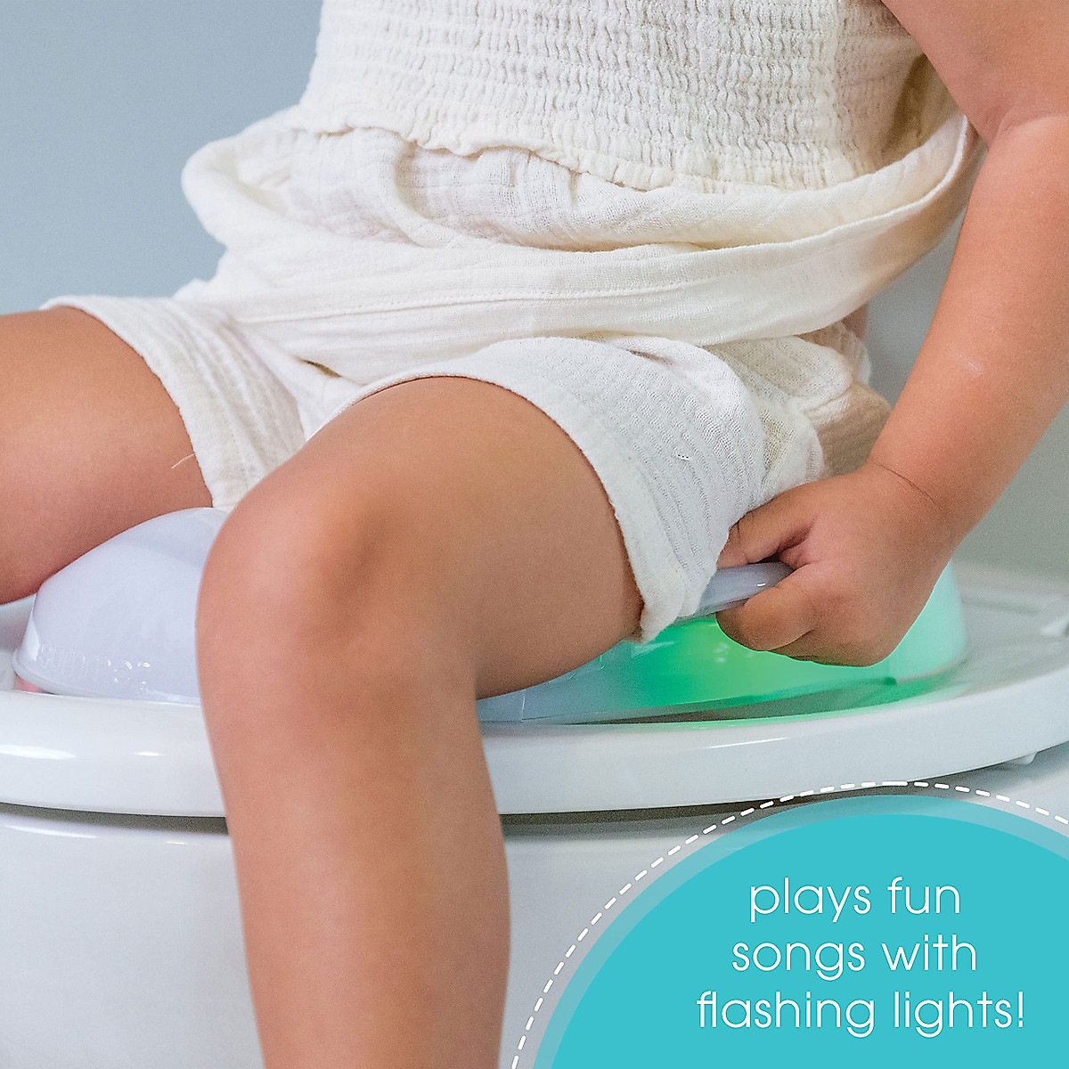 Summer Infant My Size Potty Ring Lights and Songs – Potty Training Seat Ring with Interactive Lights That Plays Music for Kids