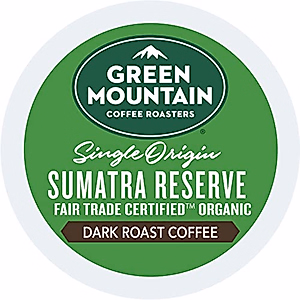 Green Mountain Coffee Roasters Sumatra Reserve Coffee, Keurig Single-Serve K-Cup pods, Dark Roast, 32 Count