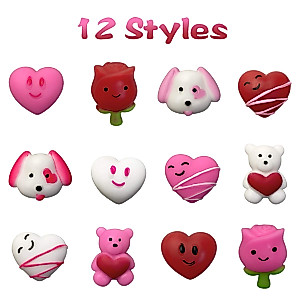 QINGQIU 24 PCS Easter Mochi Squishy Toys Stress Relief Squishies for Kids Boys Girls Toddlers Easter Basket Stuffers Egg Fillers Gifts Party Favors