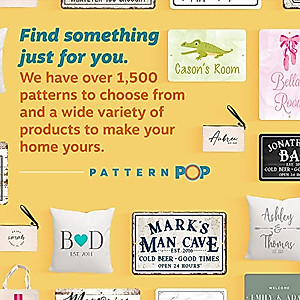 Pattern Pop - Personalized Doodle Throw Pillow - 18”x18” Dog with Glasses Pillow - Great for Gifting - Pillow Personalized for You - Made to Celebrate Your Pup - Linen