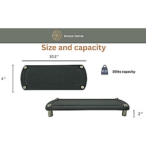 Dunya Home Bathroom Sink Caddy Fast Drying Stone Drying Rack Accessory Organizer Diatomaceous Earth Drying Rack Sponge Bottle Soap Countertop Organizer Dark Gray