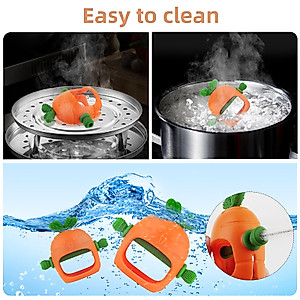 Chuya Easter Baby Teething Toys Teether for Babies 0-24 Months Carrot Hand Teethers Teething Relief Sore Gums Baby Toys for Infants