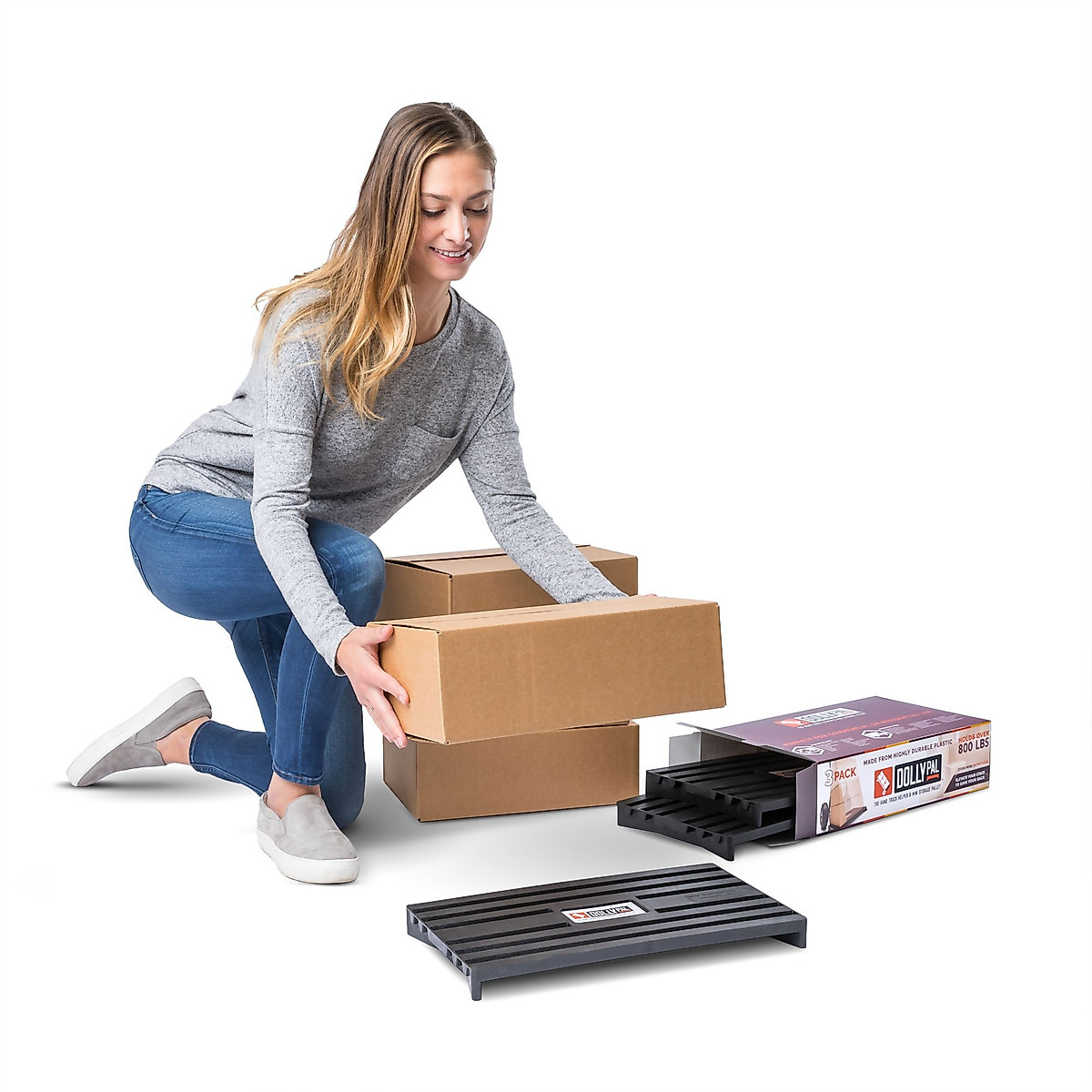 Dolly Pal Hand Truck Helper and Mini Storage Pallet 18" x 10" x 1.5" (Single)