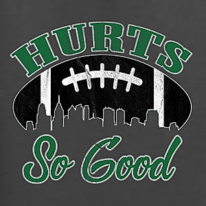 Wild Bobby Hurts So Good Philadelphia Football City Sports Men's Graphic T-Shirt, Charcoal, Medium