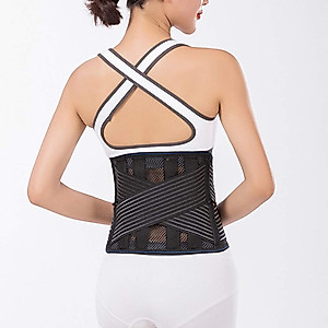 LSRRYD Lower Back Belt for Squats Back Support Belt Back Support Brace Adjustable Neoprene Lumbar Support Belt for Pain Relief and Injury Prevention (Size : XL)