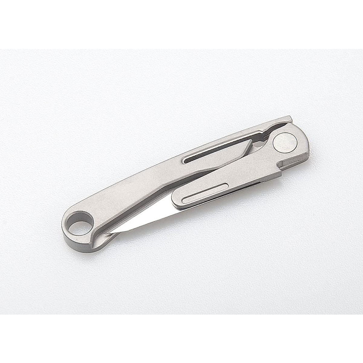 TUNYI Titanium Alloy Daily Mini Pocket Folding Utility Knife with 10 Replaceable Quick Change Blades, Ultra Compact and Lightweight