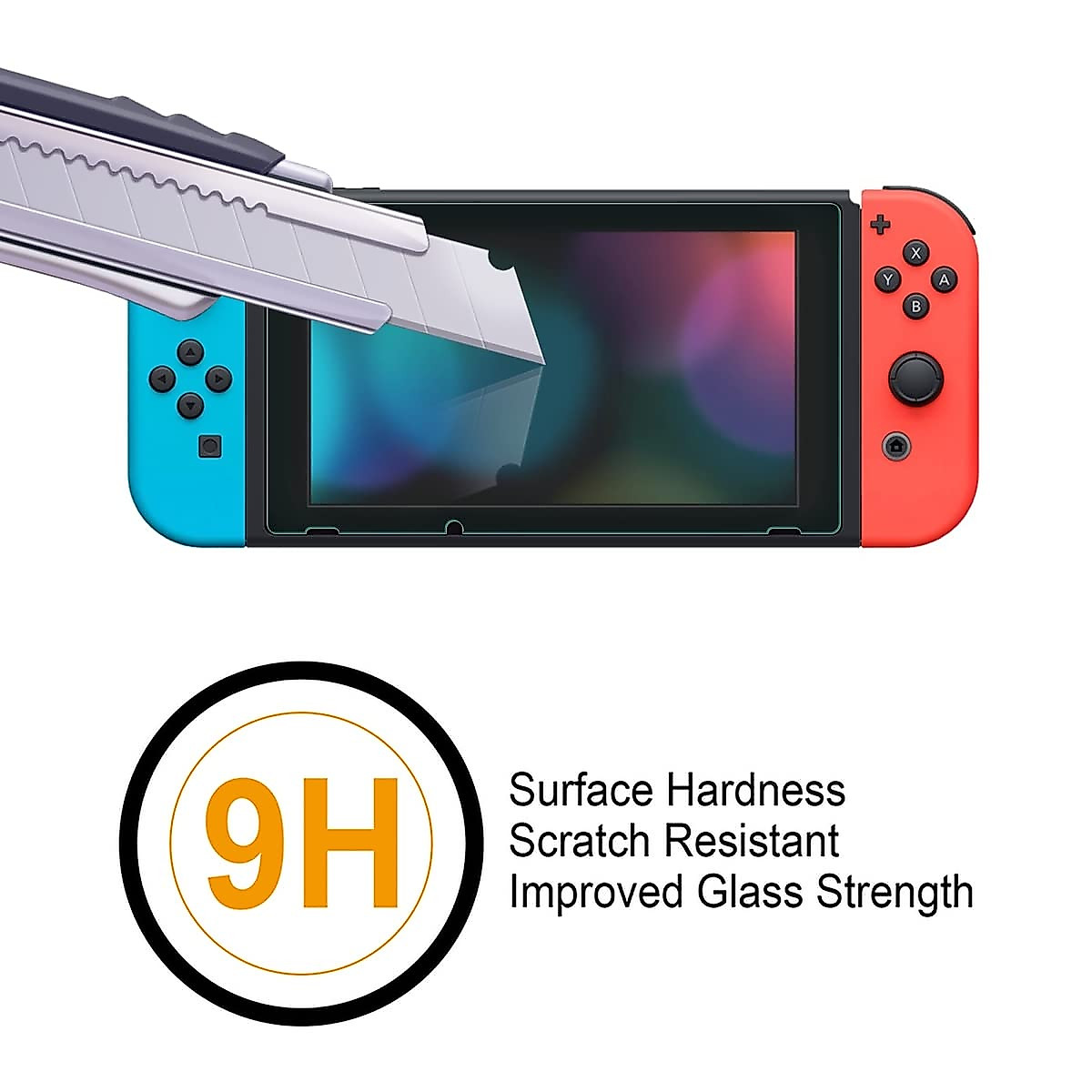 Supershieldz (2 Pack) Designed for Nintendo Switch Tempered Glass Screen Protector, Anti Scratch, Bubble Free