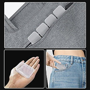 KUAIQU Beads Storage Containers,12-Pack Mini Clear Plastic Organizer Box Small Containers Storage Cases with Hinged Lids for Organizing Small Items Jewelry Projects Craft Pieces Safety Pins