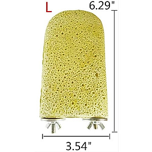 Lava Ledge Birds Rats Chinchillas, Teeth Grinding Lava Block for Rabbits, Hamsters and Parrots, Mineral Block, Easy Installation Random Color