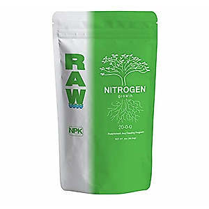 RAW- Nitrogen Plant Nutrient for treating deficiencies, Increase plant growth during vegative stage Plant Feeding Supplement For Indoor Outdoor Use Hydroponics- 2 oz
