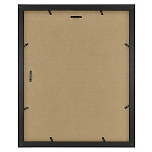 MCS Studio Gallery 16x20 Poster Frame Black Woodgrain, Vertical & Horizontal Wall Hanging Large Picture Frame for Photos, Posters & Art Prints (1-Pack)