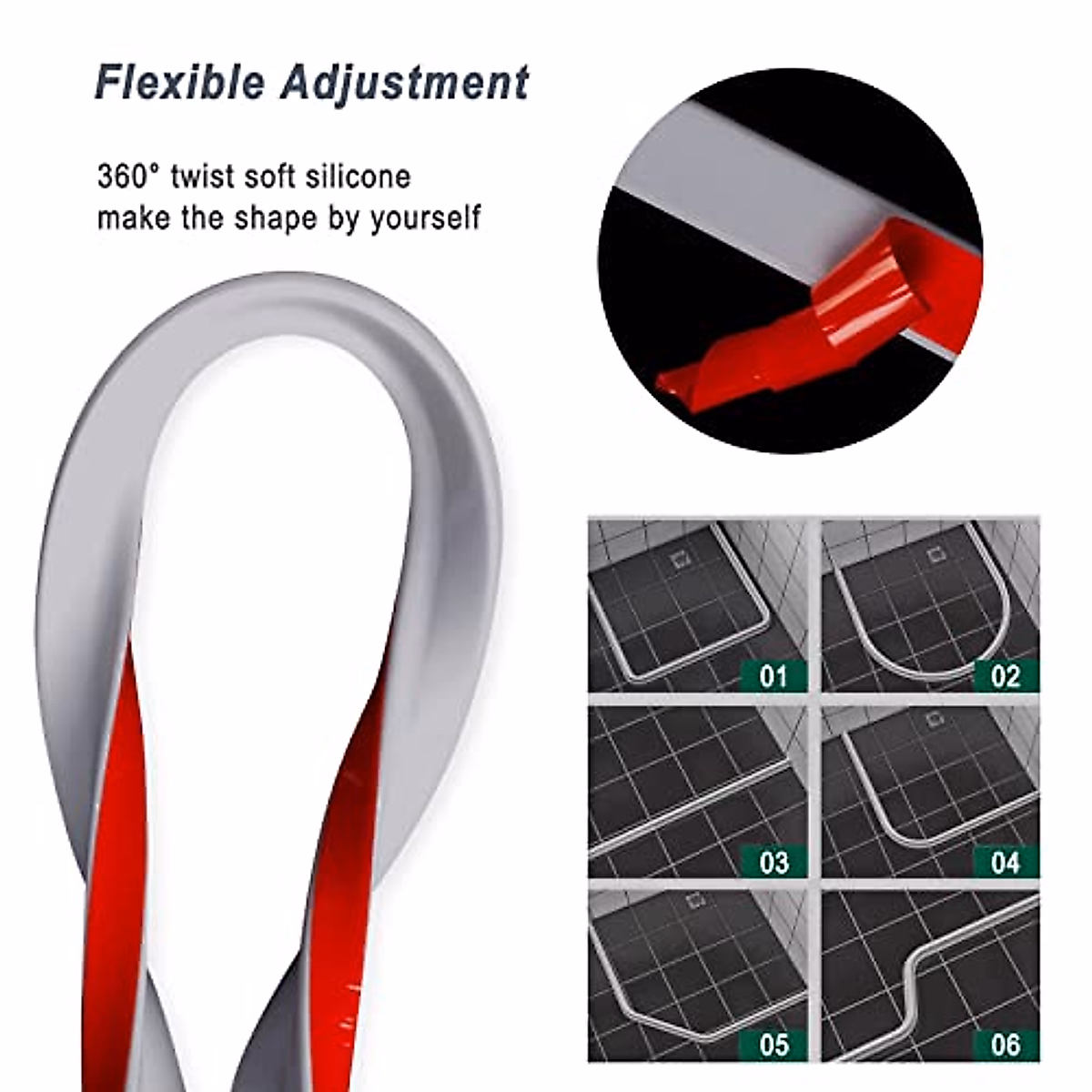 Collapsible Shower Water Guard 39 Inch Water Splash Guard Water Dam Barrier Shower Threshold for Shower Stall, Stay Dry Retainer for Wet and Dry Separation for Bathroom(39,Grey)