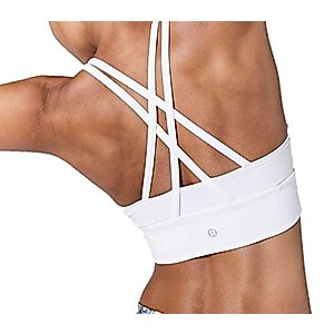 LULULEMON Energy Bra Long Line (White, 6)