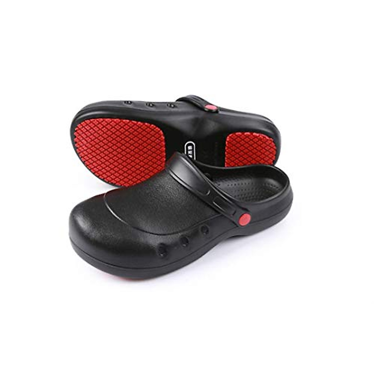 Men or Women Kitchen and Chef Shoes Safety Work Steel Toe Clog Black