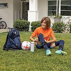 ThermoFlask Double Wall Vacuum Insulated Stainless Steel Kids Water Bottle with Straw Lid, 16 Ounce, 2-Pack, Blueberry/Wolf Grey