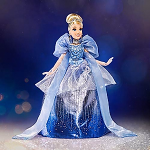 Disney Princess Style Series Holiday Style Cinderella, Christmas 2020 Fashion Collector Doll with Accessories, Toy for Girls 6 Years and Up