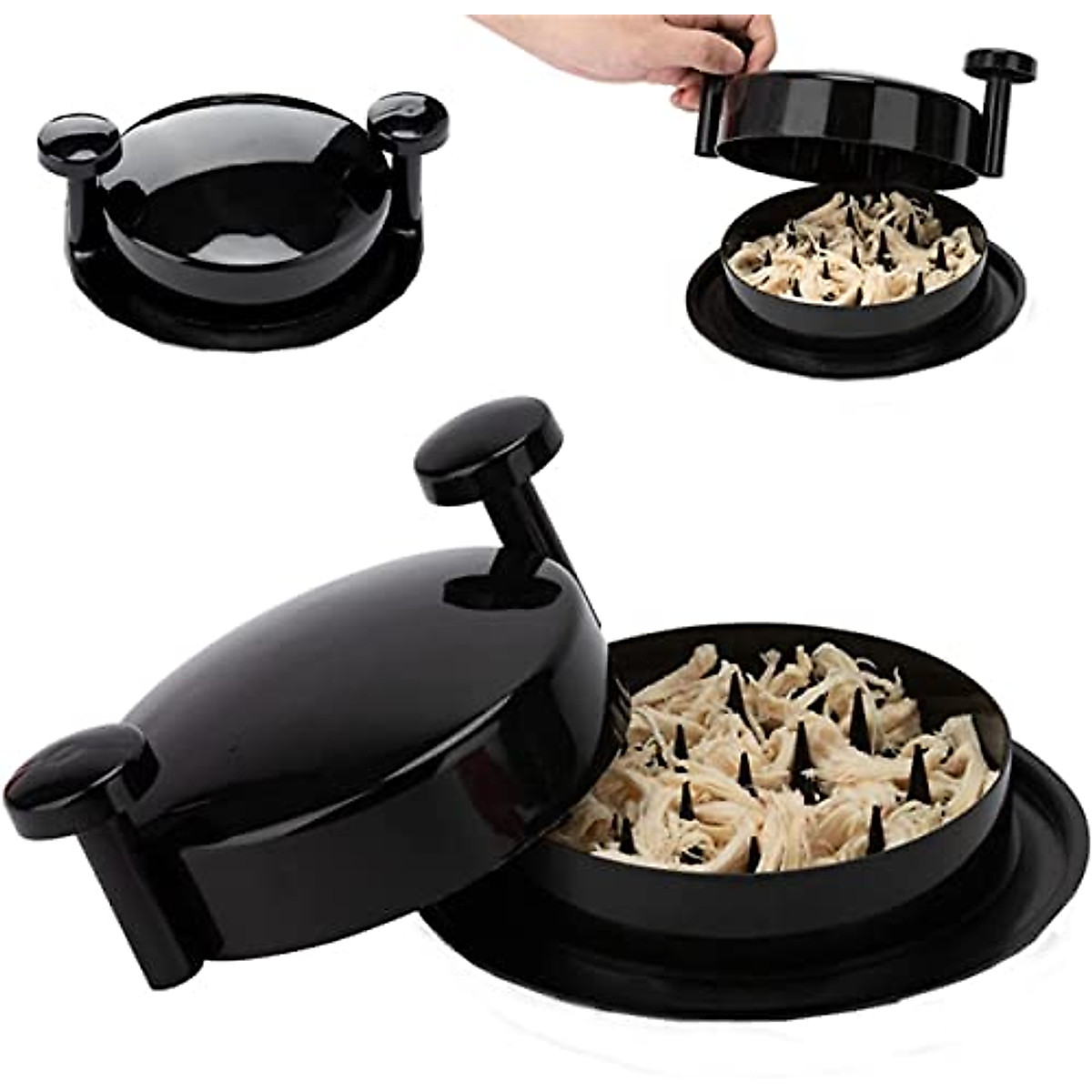 NAWAZJEE Chicken Shredder Meat Shreddar Beef and Chicken Sheedder Chicken shreader Shred Machine for Meat Chicken Shredde Pro Beef Sheader Bear Claws Shredmachine (Black)