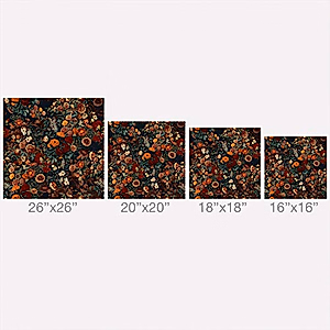 Society6 Burcu Korkmazyurek Exotic Garden-Night XXI Throw Pillow, 16 in X 16