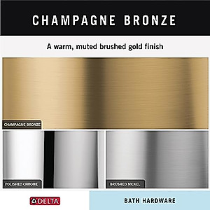 Delta Faucet 77638-CZ Stryke Towel, Double Hook, Champagne Bronze