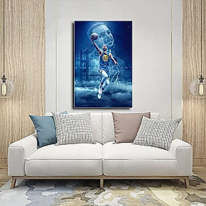 DAJIBA Stephen Curry Stephen Curry Great Best Star Hall of Fame Sports Basketball Poster Canvas Poster Bedroom Decor Sports Landscape Office Room Decor Gift Unframe : 12x18inch(30x45cm)