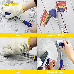 MANUFORE Paint Scraper with 2.5 Inch Double-edged Tungsten Steel Carbide Scraper for removing paint, glue, grout