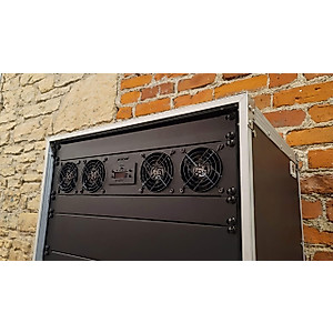 PROCOOL SP480XT-E / 2U Temperature Controlled Silent Rack Fan/Airflow= Exhaust/Home Theater AV Cabinet Cooling Broadcast Server Recording Studio Rack Fan