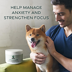 Growlz Dog Calming Chews: Anxiety Relief & Travel Treats - K9 Soothing Soft Chews to Promote Relaxation for Crate, Sleep, & Grooming - USA Made with Human Grade Ingredients 90 Count