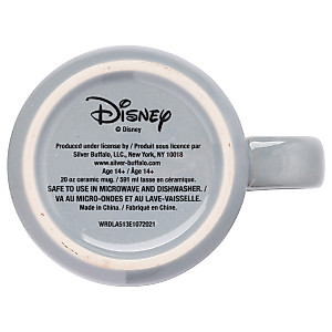 Silver Buffalo Disney Haunted Mansion Foolish Mortal Ceramic Camper Mug, 20 Ounces, 1 Count (Pack of 1)