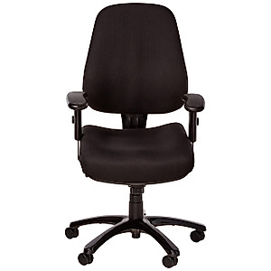 Eurotech Seating 24/7 Swivel Black Chair, Dove Black