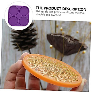 HAKIDZEL Mandala Pattern Stencil Silicone Tray Casting Silicone Coaster Molds Resin Silicone Molds for Resin Mold for Resin Agate Coaster Resin Coasters Mandala Pattern Mold Silicone Mould