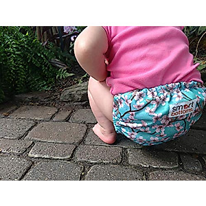 No Prep Organic Cloth Diaper – Smart Bottoms Dream Diaper 2.0 – Washable, Reusable – Natural Fiber Interior (Campfire Trails)