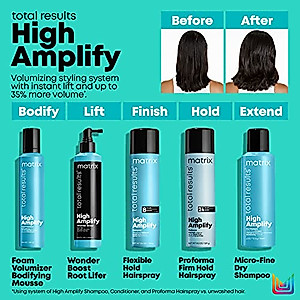 Matrix Total Results High Amplify Flexible Hold Hairspray | Creates All Over Volume & Enhances Shine | For Fine Hair | 10.2 Oz