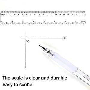 ndzefan 4 Pack Ruler, 30cm Ruler Multi Pack Clear Ruler Plastic Ruler 12 Inch Shatterproof Ruler Shatterproof Metric Ruler Clear Ruler Measuring Ruler Tool for Students School Office