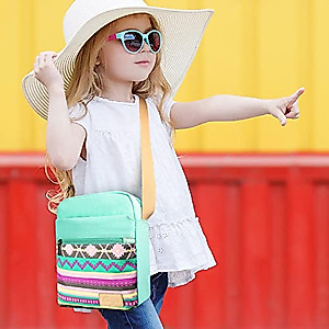 Kemy's Small Canvas Crossbody Bag for Teen Girls, Lightweight Messenger Shoulder Bags Cross Body Purse for Girls and Women