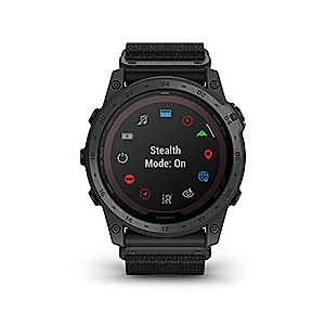 Garmin tactix 7, Pro Ballistics Edition, Ruggedly Built Tactical GPS Watch with Solar Charging Capabilities, Applied Ballistics and Nylon Band,Black