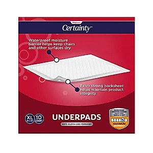 Walgreens Certainty Underpads Maximum Absorbency X-Large 10.0ea