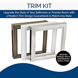 Broan-NuTone AER110LTK Energy Star Certified Bath Fan, Medium, White, Brushed Bronze, Brushed Nickel